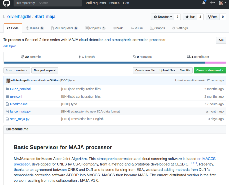 MACCS, renamed MAJA, now distributed as binary for non-commercial use – Séries Temporelles